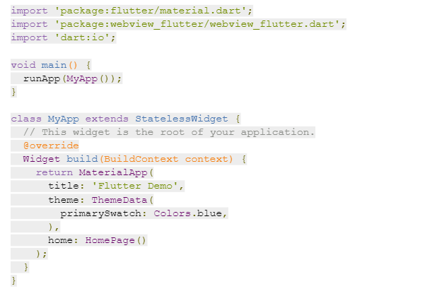 Render webpages using Flutter WebView Render webpages using Flutter WebView