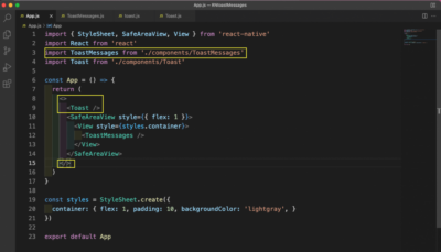 How to Display Toast Notifications in React Native App
