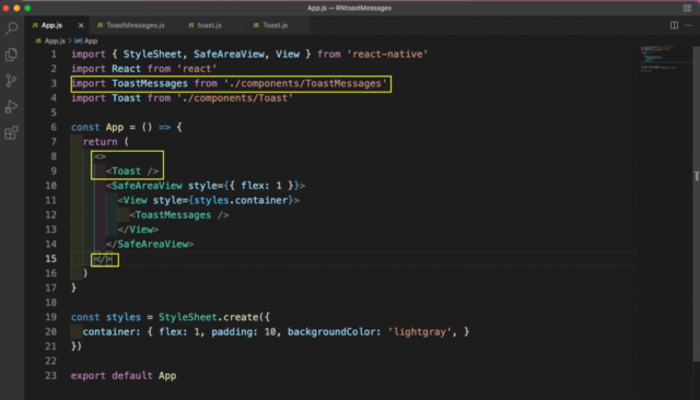How to Display Toast Notifications in React Native App