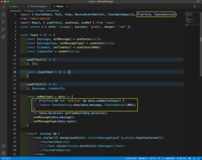 How to Display Toast Notifications in React Native App