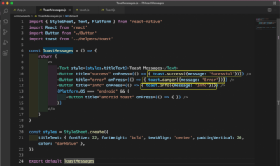 How to Display Toast Notifications in React Native App
