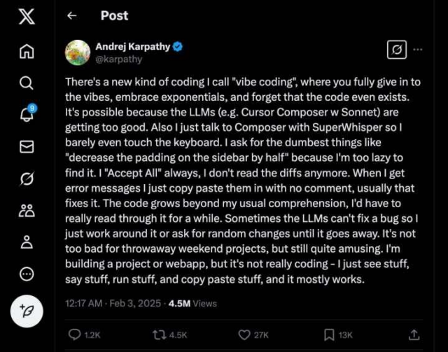 'Vibe Coding' Building Software Without Traditional Coding Methods
